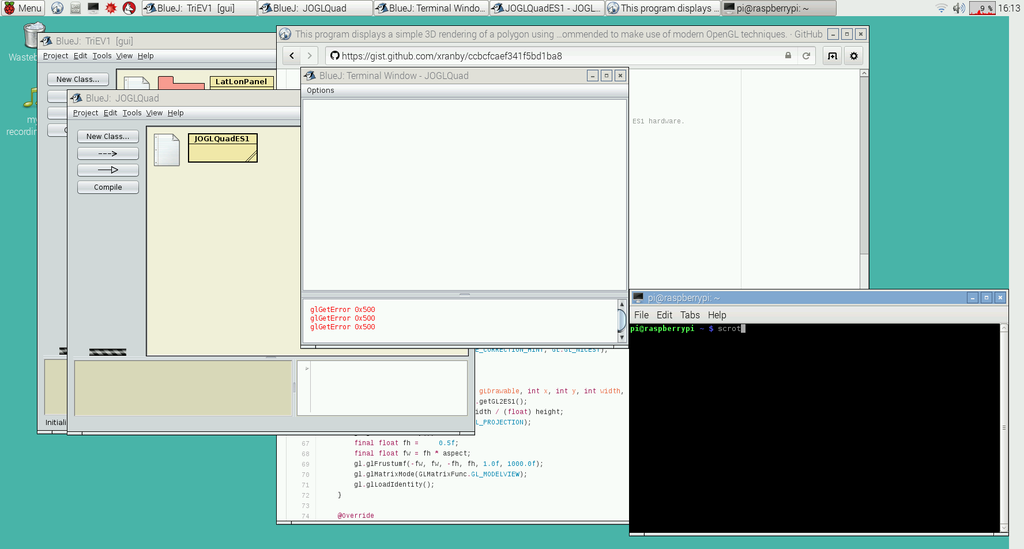 JOGL, Swing and BlueJ - Raspberry Pi Forums