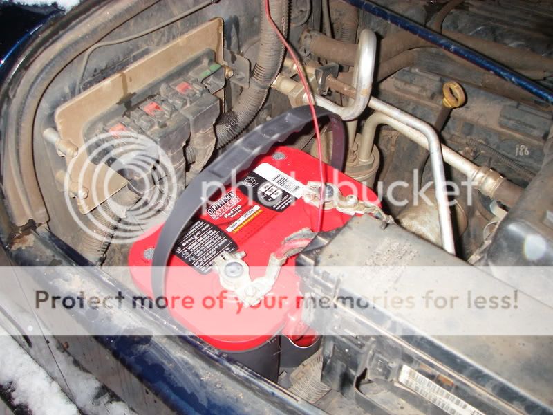 Installed a Red Top Optima today...Pic. | Jeep Enthusiast Forums